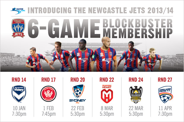 6-Game Blockbuster Memberships available! - Newcastle Jets