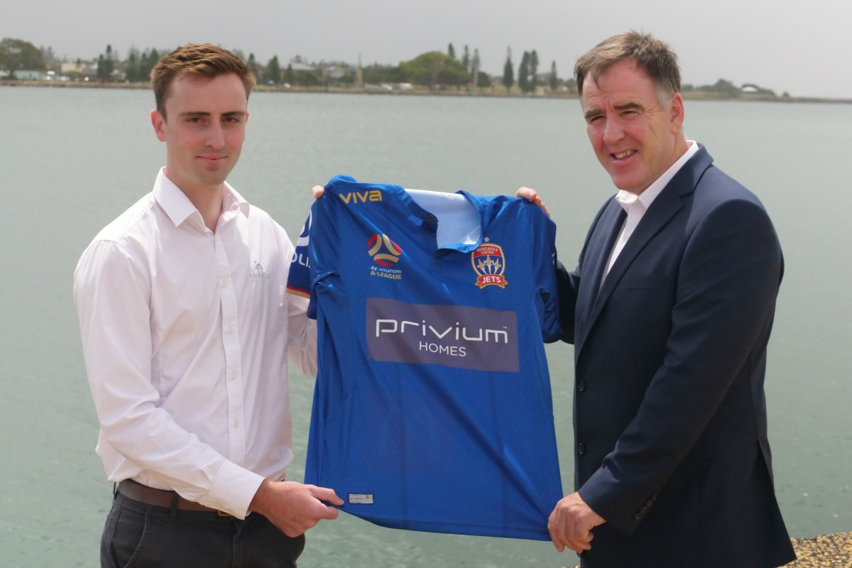 New front-of-shirt sponsor for home strip - Newcastle Jets