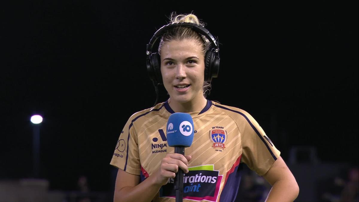 Claudia Cicco | Post Match Interview | Newcastle Jets v Canberra United ...