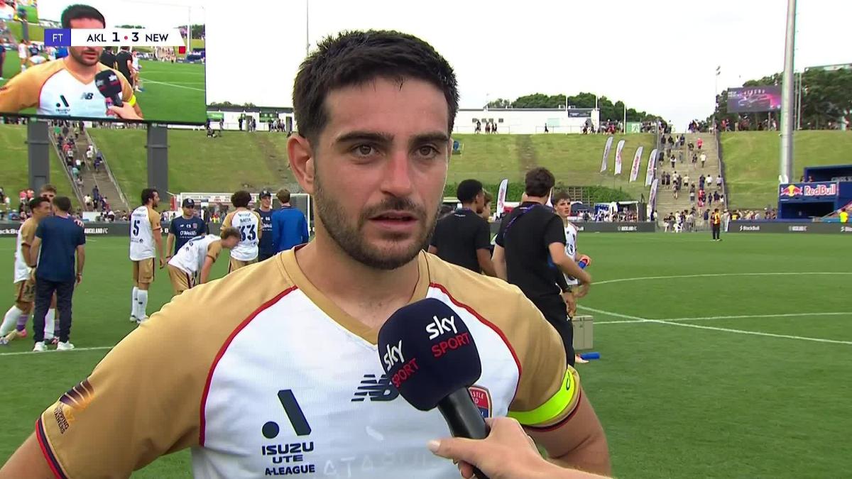 Kosta Grozos | Post-Match Interview | Auckland FC v Newcastle Jets | A ...